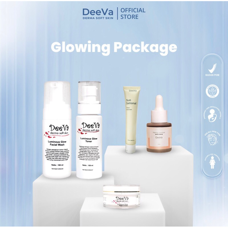 Jual Paket glowing by DeeVa Derma Soft Skin | Shopee Indonesia