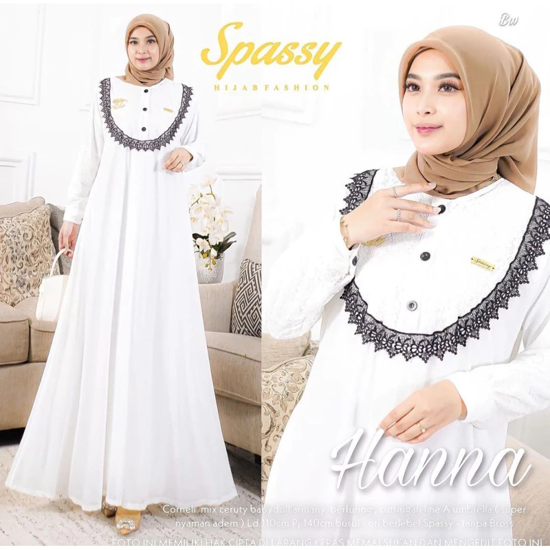 Jual HANNA HANNI DRESS JUMBO XL XXL XXXL LD 110 120 130 MAXY CRINGKEL ...