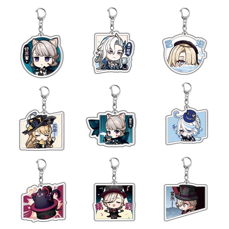 Jual Gantungan Kunci Anime Genshin Impact Akrilik Transparan Keychain ...