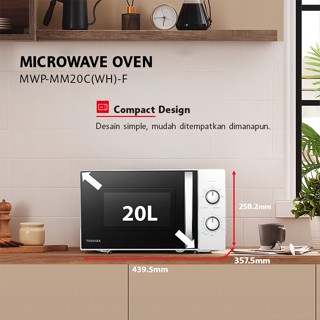 Jual Toshiba Microwave Oven Low Watt 20 Liter MWP-MM20C(WH)-F 20L ...
