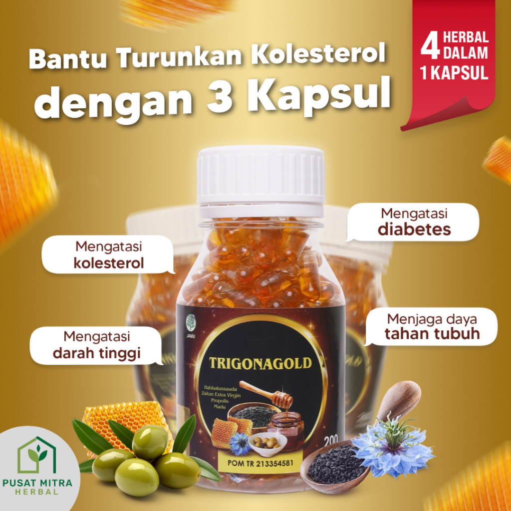 Jual Trigona Gold 100 dan 200 Kapsul - Minyak Habbatussauda Habatusauda ...