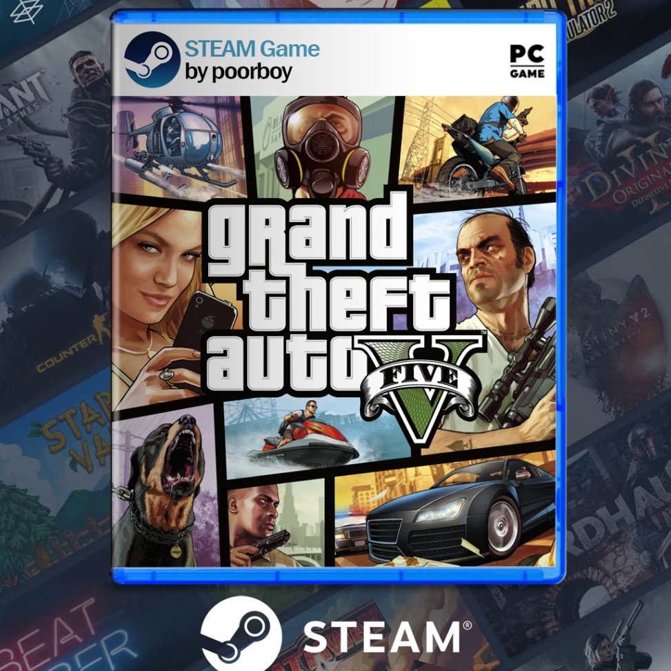 Jual KODE X1Q4 GTA V Grand Theft Auto 5 Game PC Laptop Murah 1Original ...