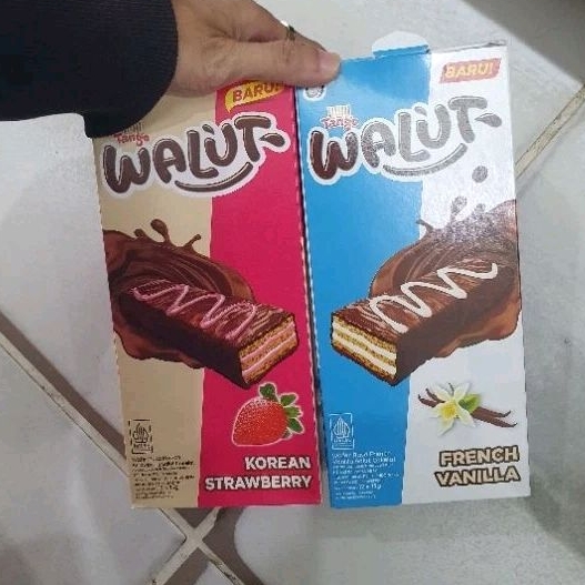 Jual Tango walut biskuit wafer rasa KOREAN STRAWBERRY / FRENCH VANILA ...