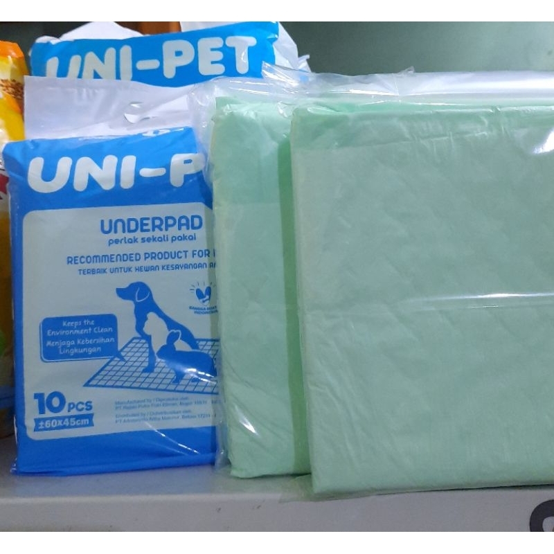 Jual Perlak Anjing Kucing Kelinci / Unipet Underpad 45x60cm Isi 5pcs ...