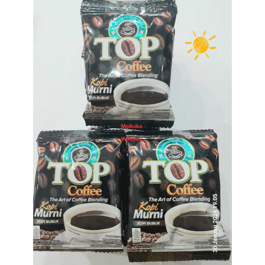 Jual Top Kopi Coffee 7 g / Top Plus Gula 18 g / FresCo kopi bubuk 7 g ...