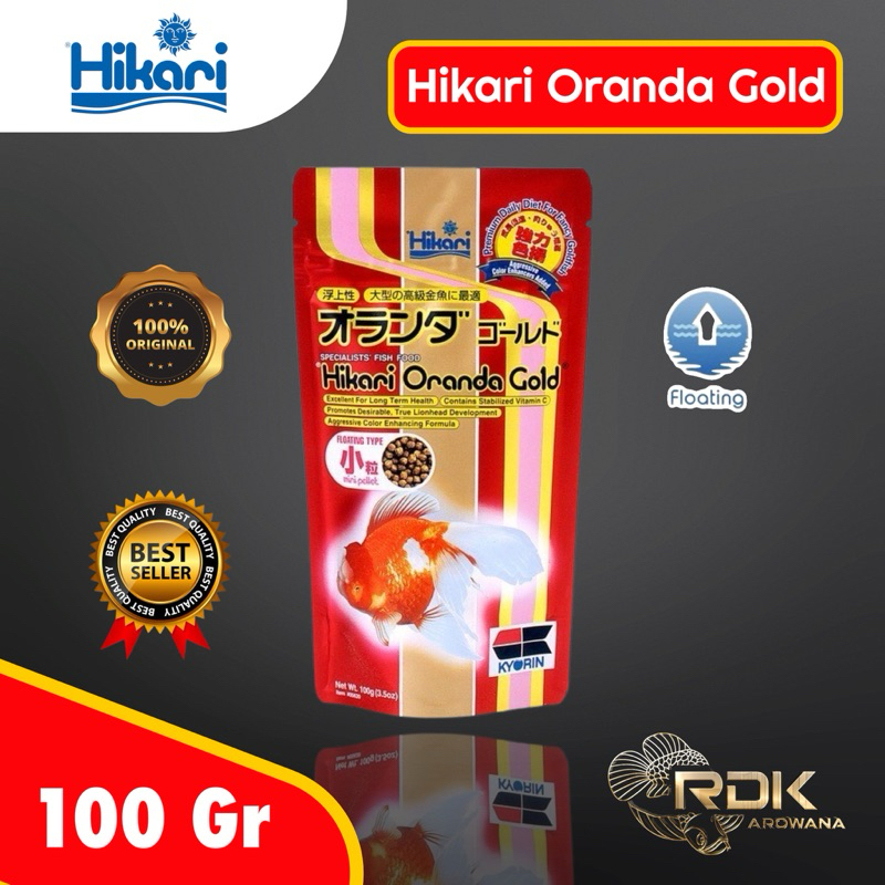 Jual Pakan Ikan Maskoki Hikari Oranda Gold 100 gram Pellet Terapung ...