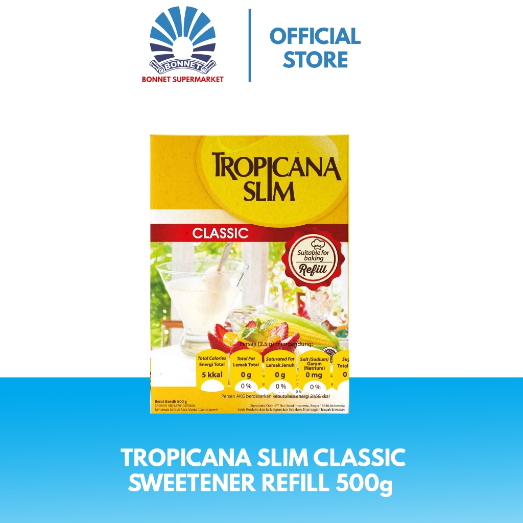 Jual Tropicana Slim Sweetener Classic Refill 500gr - Pemanis untuk ...