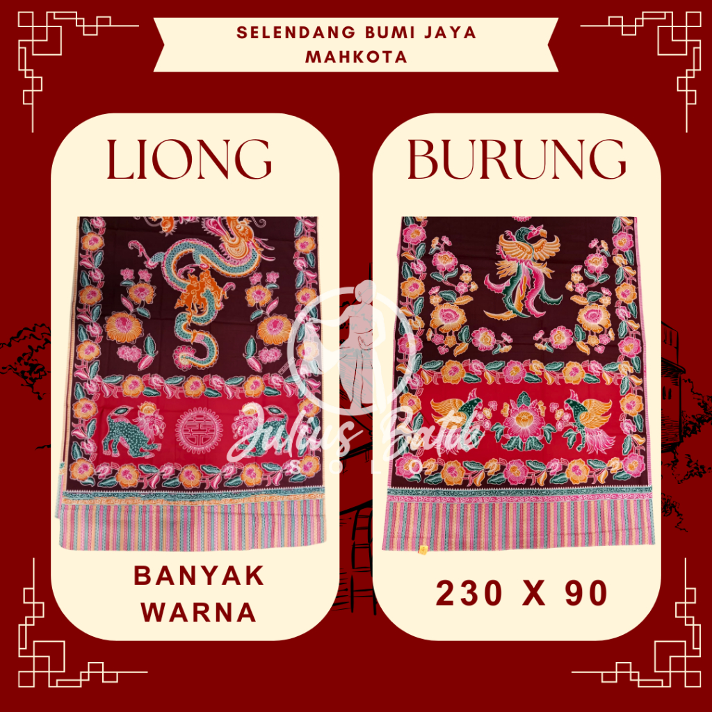 Jual Selendang Bayi Motif Liong dan Burung merek Bumi Jaya - Produksi ...