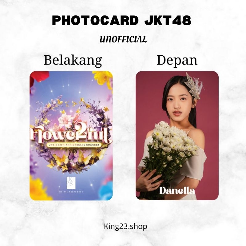 Jual Photocard JKT48 unofficial/fanmade edisi flowerful Zee,Adel,Freya, Michie, Shani | Shopee ...