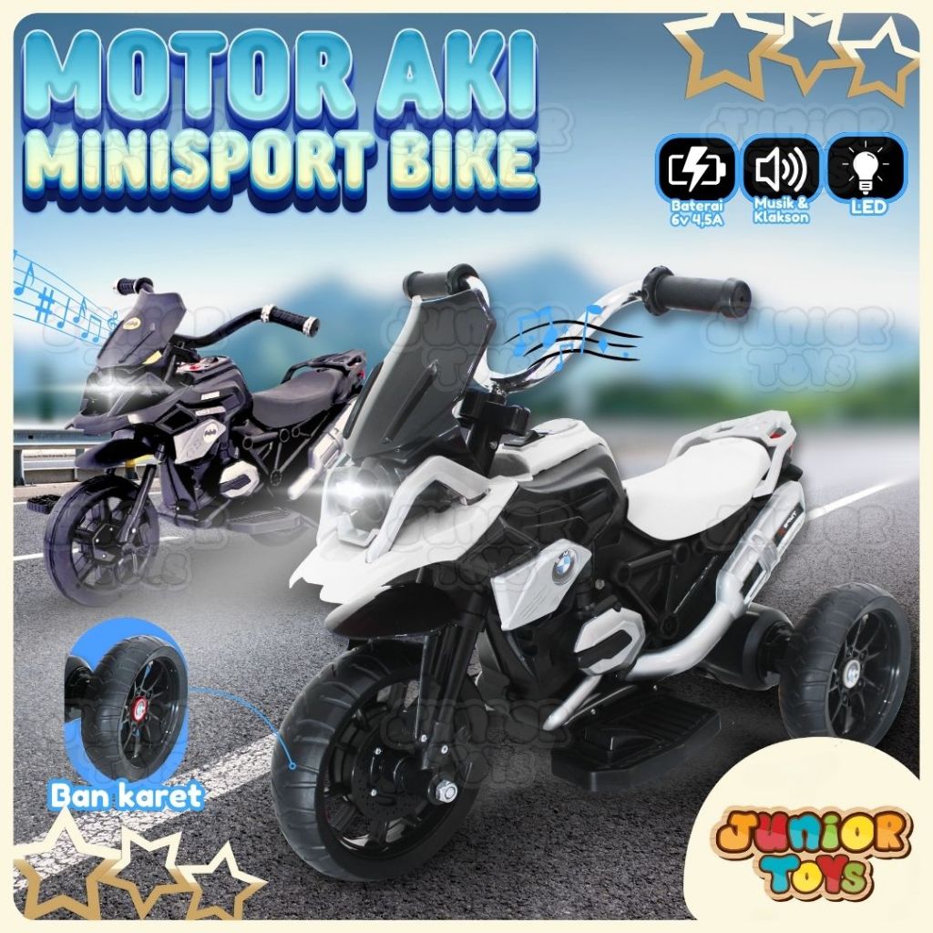 Jual Motor Aki Anak Sports Mini Bike Bisa Dinaiki Ride On Toys | Shopee Indonesia