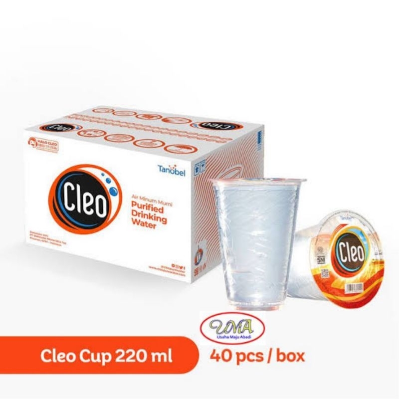 Jual Cleo Cup 220 Ml (1 dus isi 40 pcs) | Shopee Indonesia