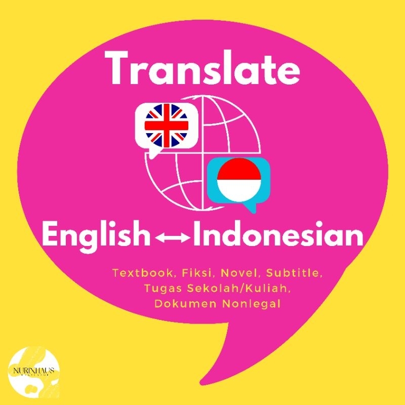 Jual Jasa Translate ENGLISH-INDONESIAN/INDONESIAN-ENGLISH (Qualified ...