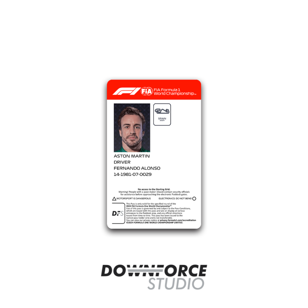 Jual F1 Driver Paddock Pass E-Money Vinyl Sticker Formula 1 - Leclerc ...