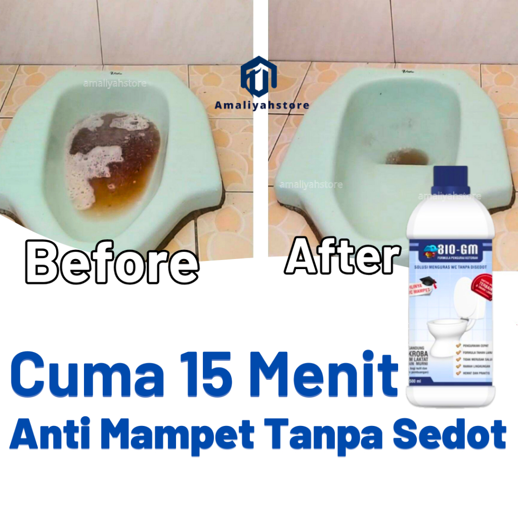 Jual Obat Pembersih Wc Mampet Tanpa Sedot Cairan Penguras Untuk ...