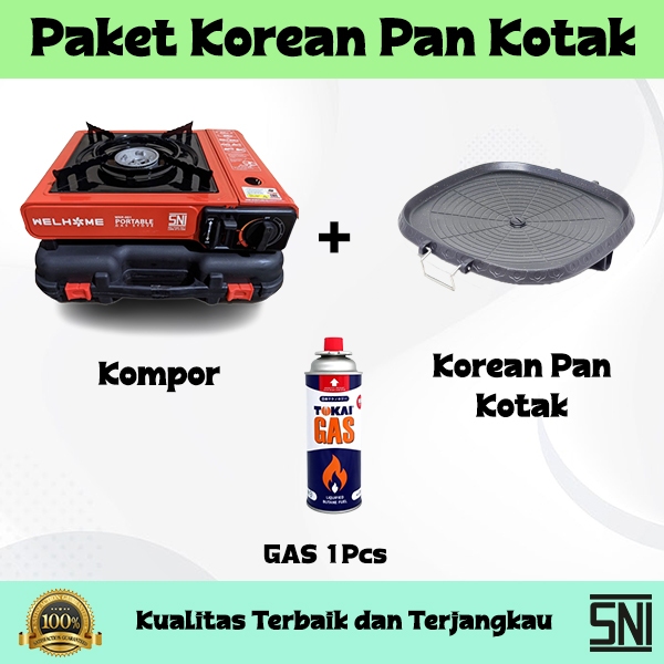 Jual Kompor Portable Paket Barbeque Grill Paket Suki Shabu Plus Tabung ...