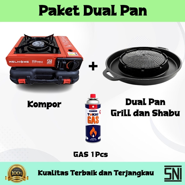 Jual Kompor Portable Paket Barbeque Grill Paket Suki Shabu Plus Tabung ...