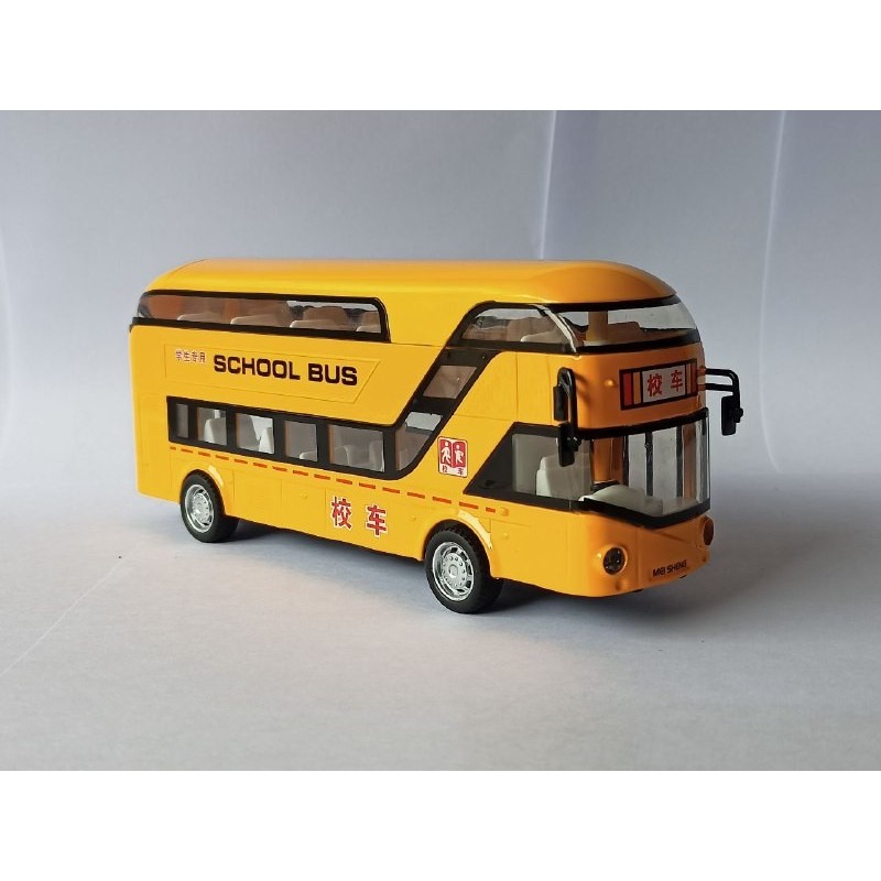Jual Diecast Mobil School Bus miniatur mobil KAIWEI skala 1:50 bis ...