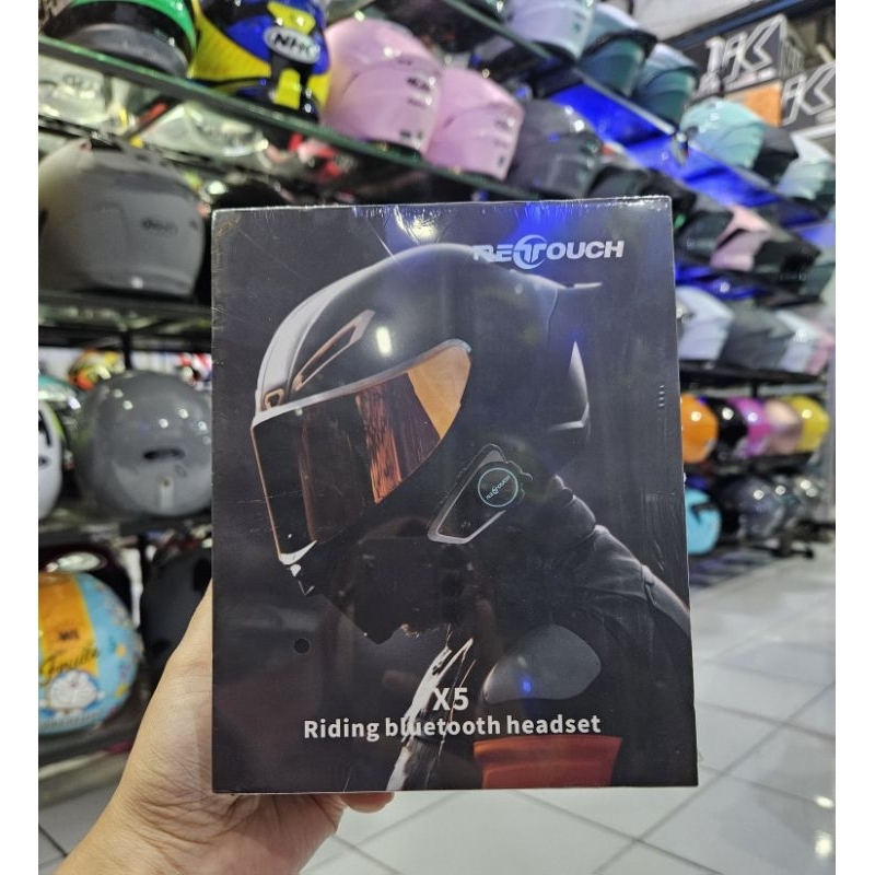 Jual INTERCOM HELMET X5 RETOUCH NEW INTERPHONE BLUETOOTH | Shopee Indonesia