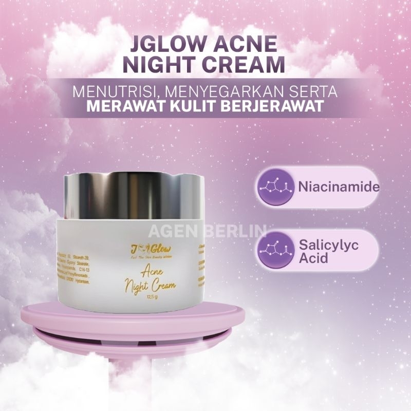Jual JGLOW - Acne Night Cream Vitamin E Yang Berfungsi Untuk Membantu ...