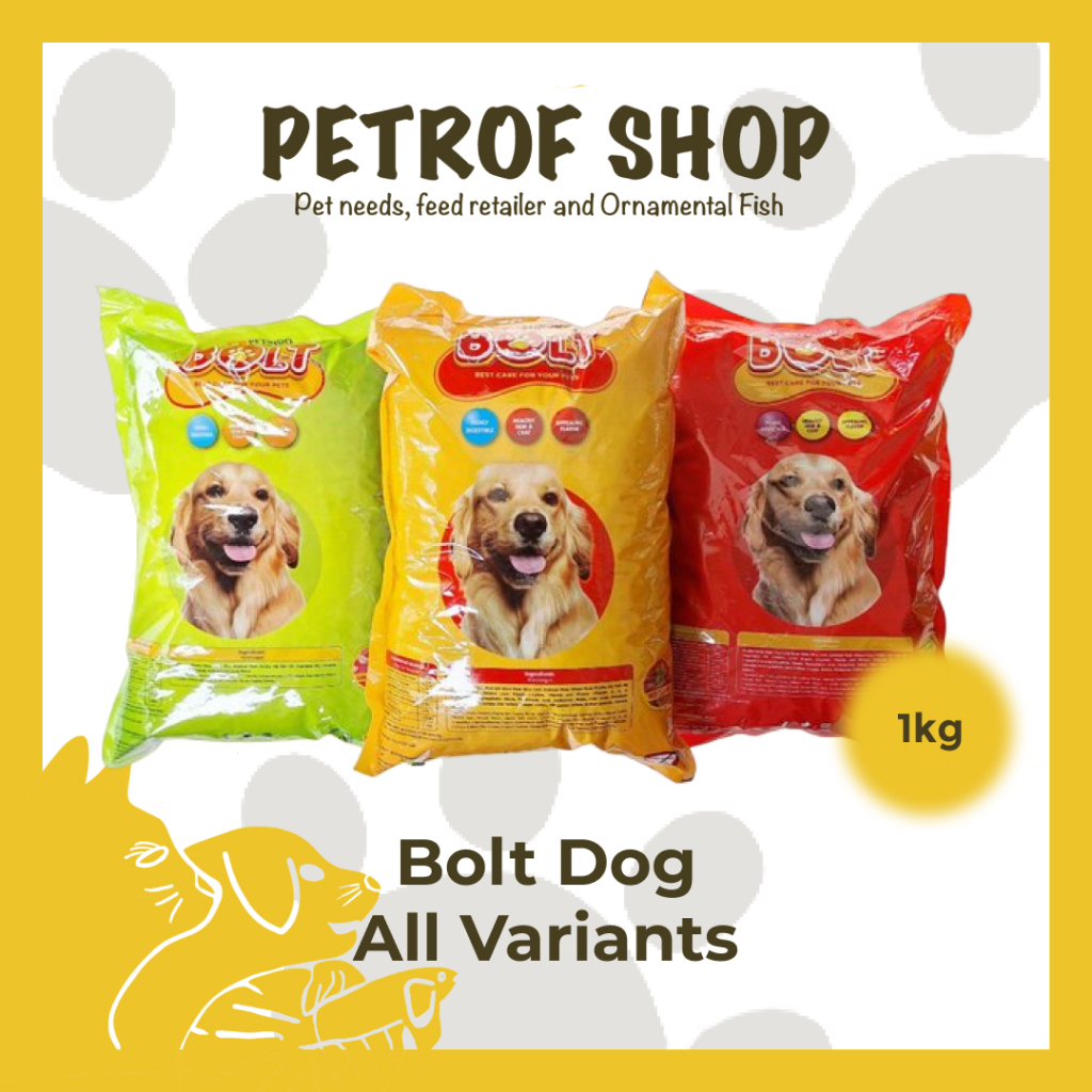 Jual BOLT DOG MAKANAN ANJING KERING 1KG ALL VARIANTS | Shopee Indonesia