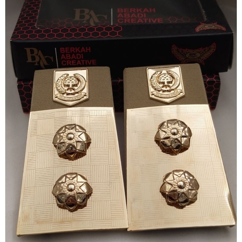 Jual Pangkat Pdh Wakil Gubernur Plat Kain Keki Exclusive | Shopee Indonesia