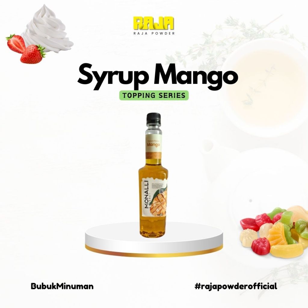 Jual Simple Syrup Mango Fruit Sirup Rasa Buah Mangga Premium 750 mL ...