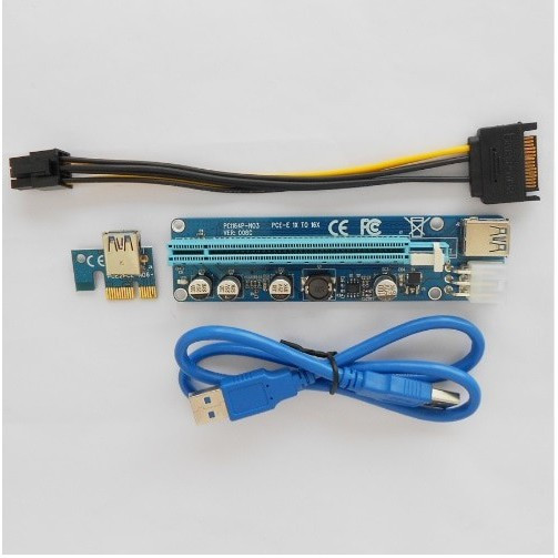 Jual Pcie USB 3.0 PCI-E PCI Express Riser Card 1x to 16x VGA RISER Ver 007 NTH / TXB901 | Shopee ...