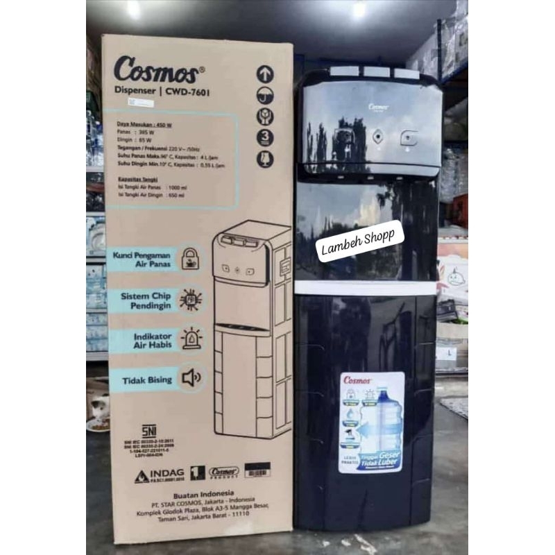 Jual Dispenser galon bawah cosmos cwd 7601 praktis tinggal geser dan ...