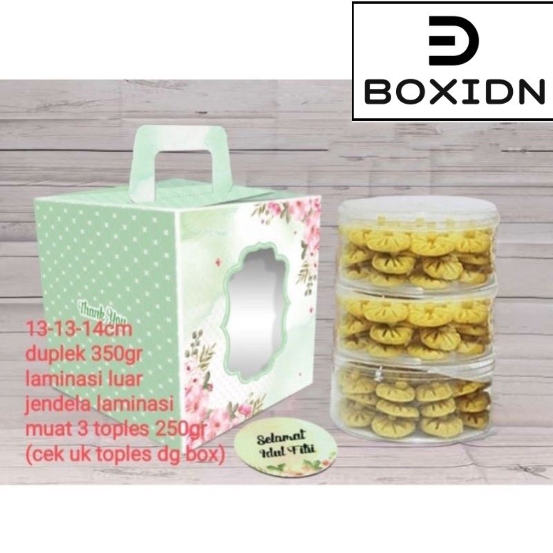 Jual Fitri Box Lebaran 3 toples 250gr Box Lebaran Kue Kering Box ...