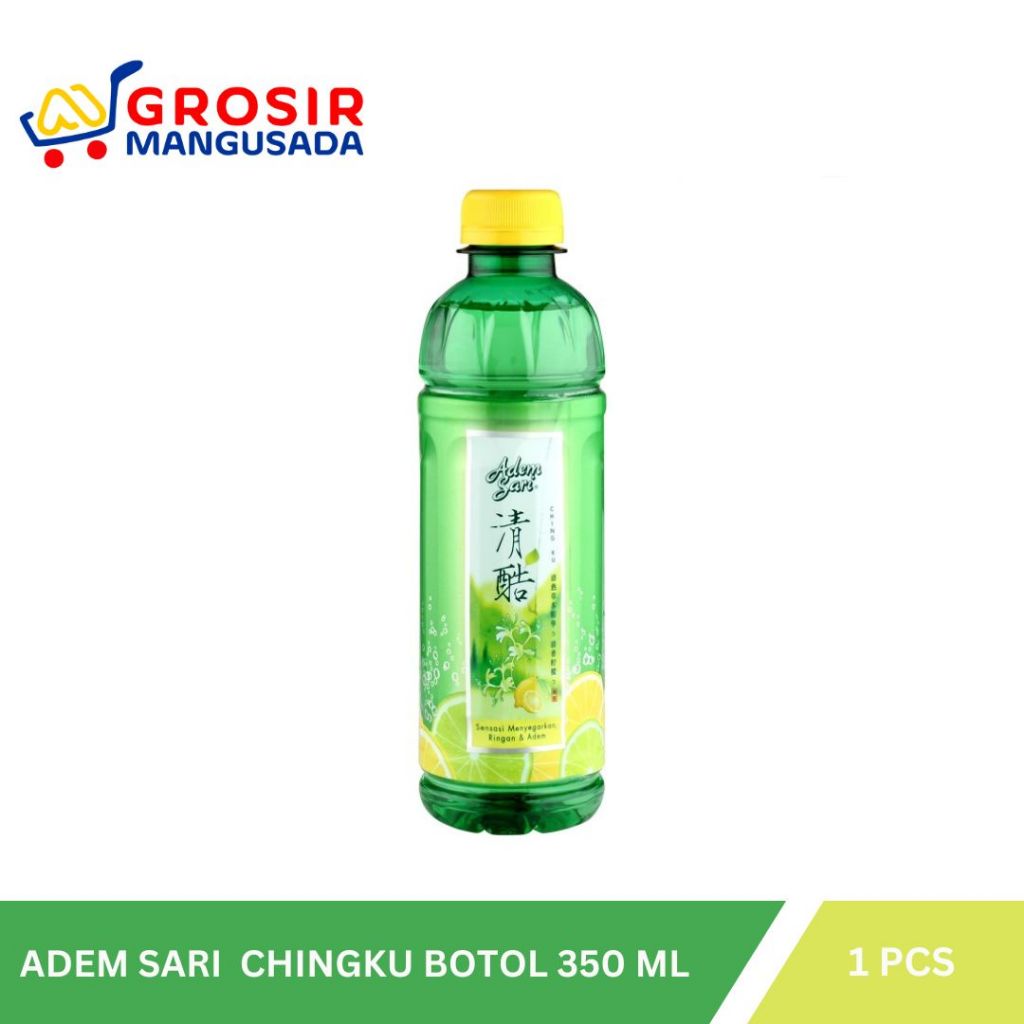 Jual Sensasi Kesegaran Adem Sari Ching Ku Botol Minuman Penyejuk 350ml ...