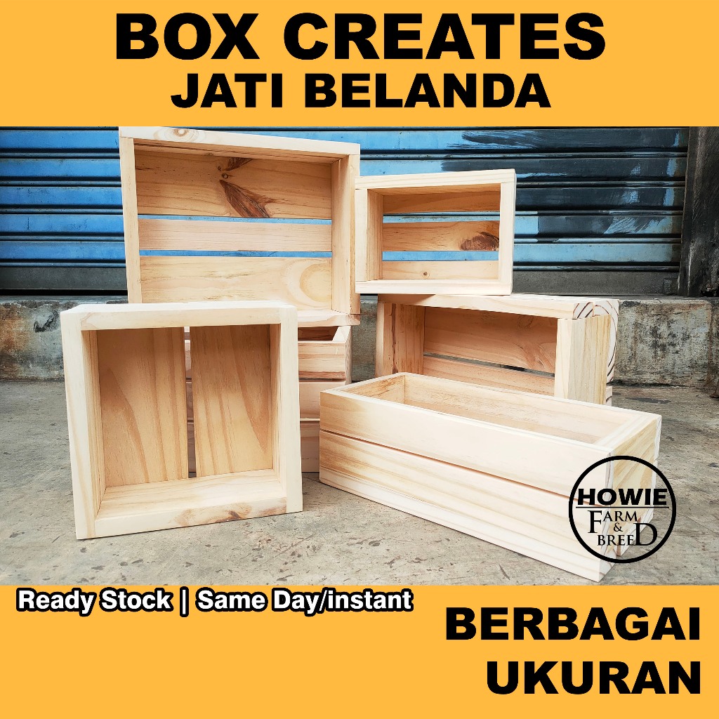 Jual Wooden Crate Box Keranjang Kayu Peti Kayu | Shopee Indonesia