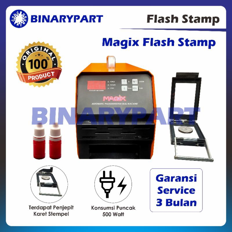 Jual MAGIX FLASH STAMP/ AUTOMATIC PHOTOSENSITIVE SEAL MACHINE — Mesin Flash Stempel | Shopee ...