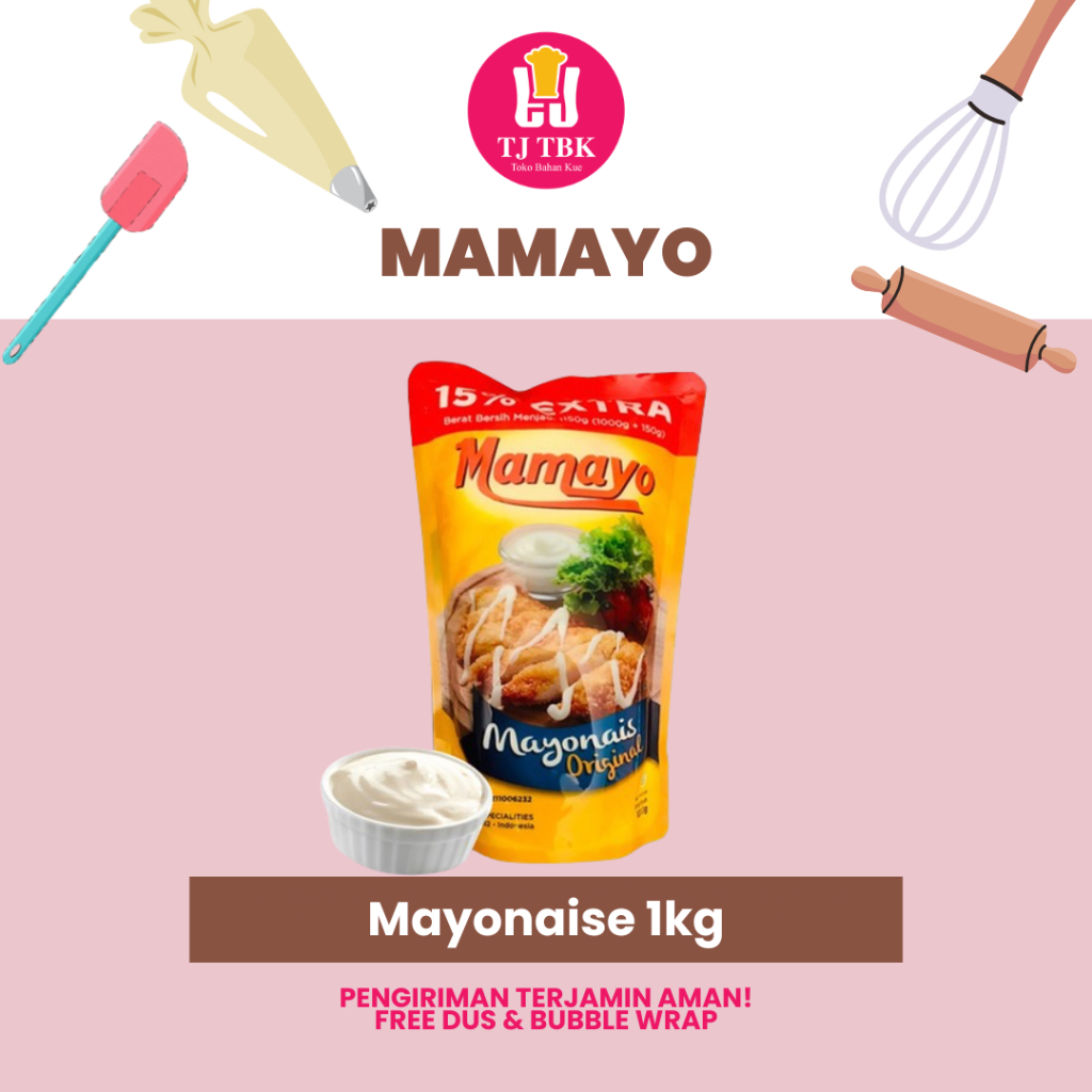 Jual Mamayo Original Mayonaise 500g & 1kg (Mayonais Risoles Margo ...