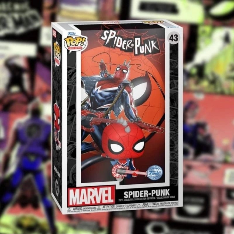 Jual READY ORIGINAL Funko Pop Comic Cover Marvel Spider-Man Spider-Punk ...
