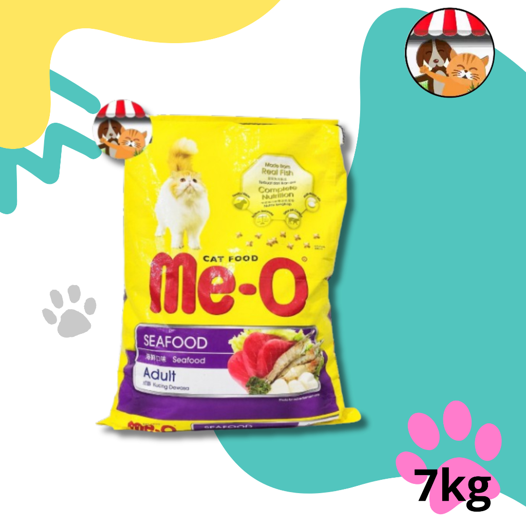Jual Meo Seafood 7kg Me-O adult seafood 7 kg Makanan Kucing | Shopee ...