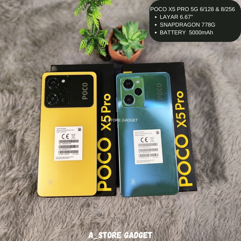 Jual POCO X5 PRO 5G 6/128 & 8/256 SECOND FULLSET | Shopee Indonesia