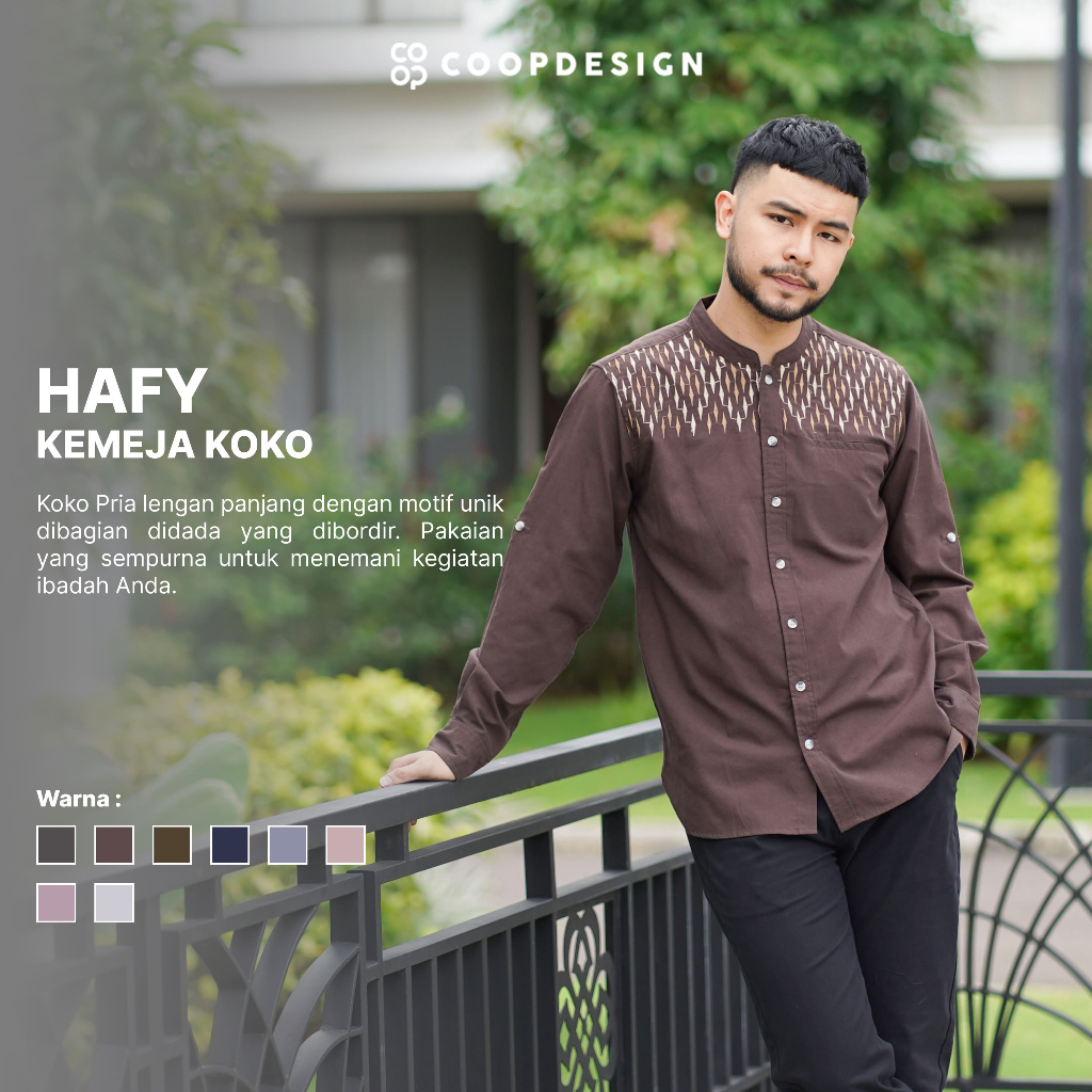 Jual [CLEARANCE SALE] Coop Design - Hafy Koko Bordir Pria Lengan ...
