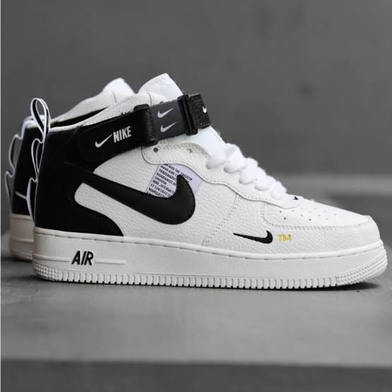 Jual Sepatu Nike Air Force 1 Mid LV 8 White LV8 AirForce Putih | Shopee ...