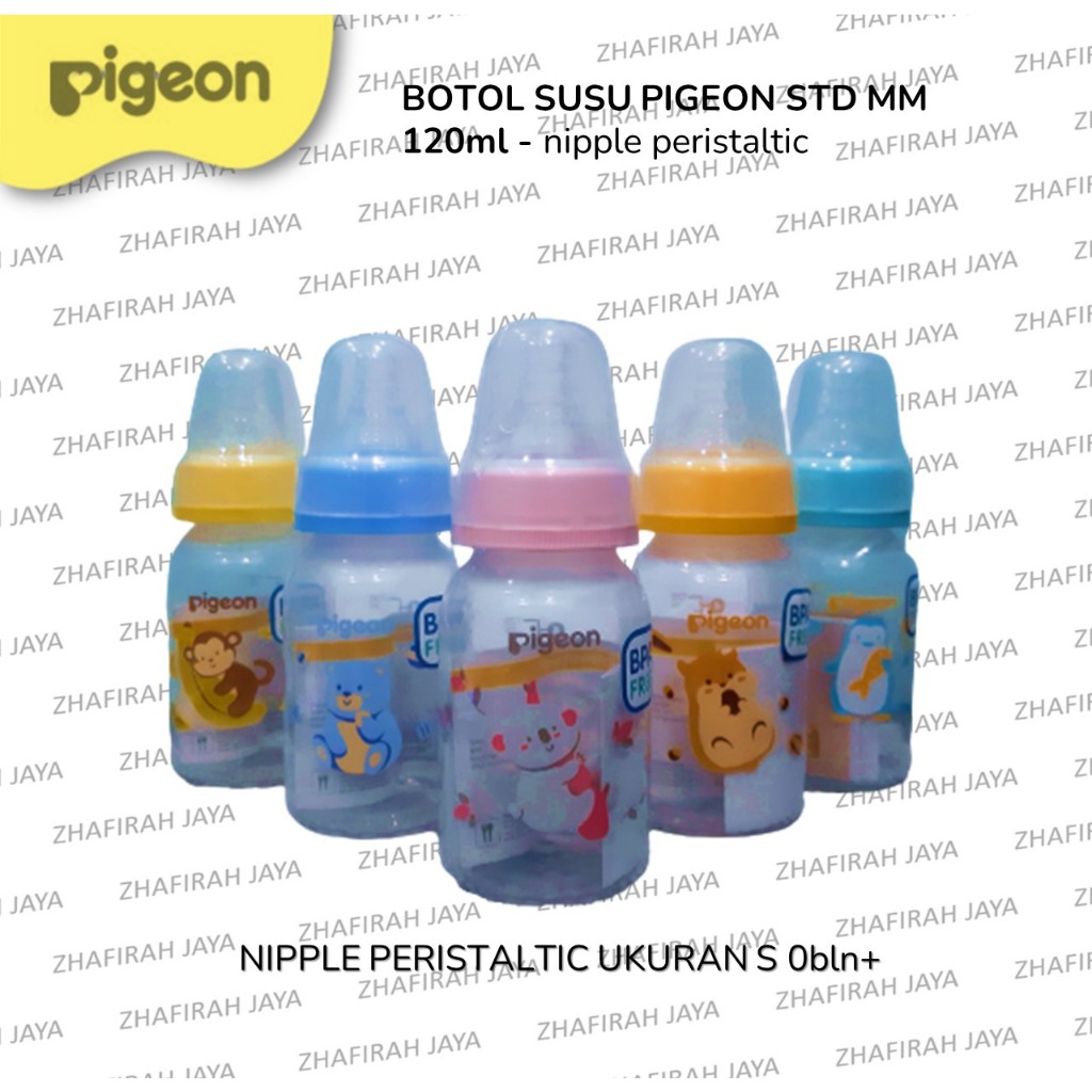 Jual PIGEON Botol Susu STD MM 120ml Nipple Peristaltic S / Botol Susu ...