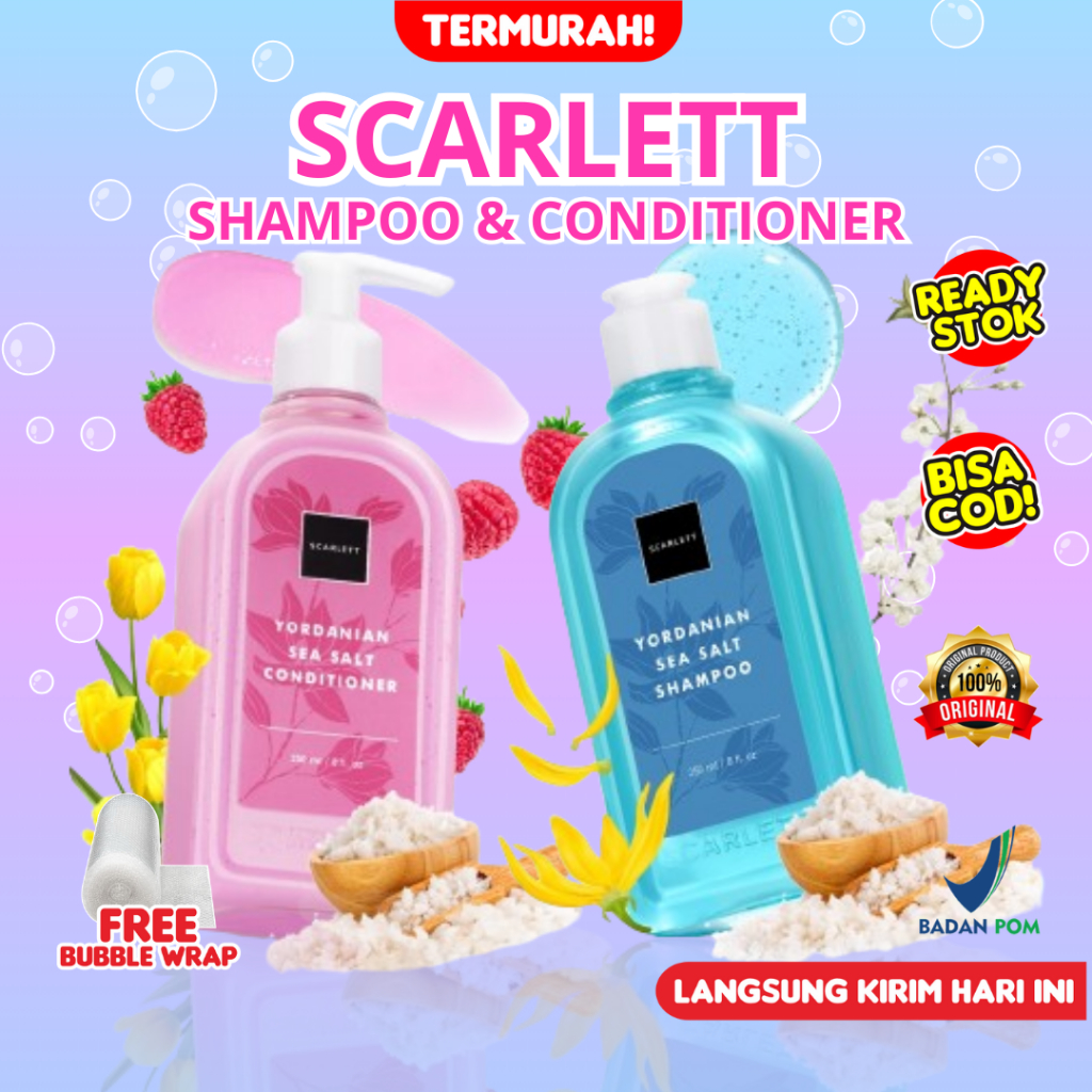Jual SCARLETT Whitening Shampoo Conditioner 250ml | Perawatan Rambut ...