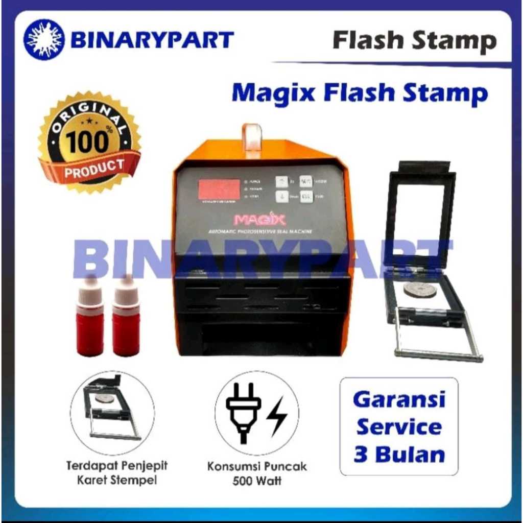 Jual MAGIX FLASH STAMP/ AUTOMATIC PHOTOSENSITIVE SEAL MACHINE — Mesin ...