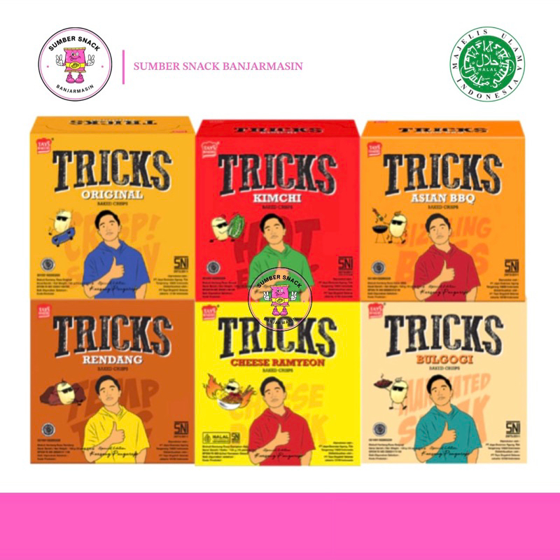 Jual Tricks Baked Chips (Isi 10/Box) (120g) (6 Varian Rasa) | Shopee ...