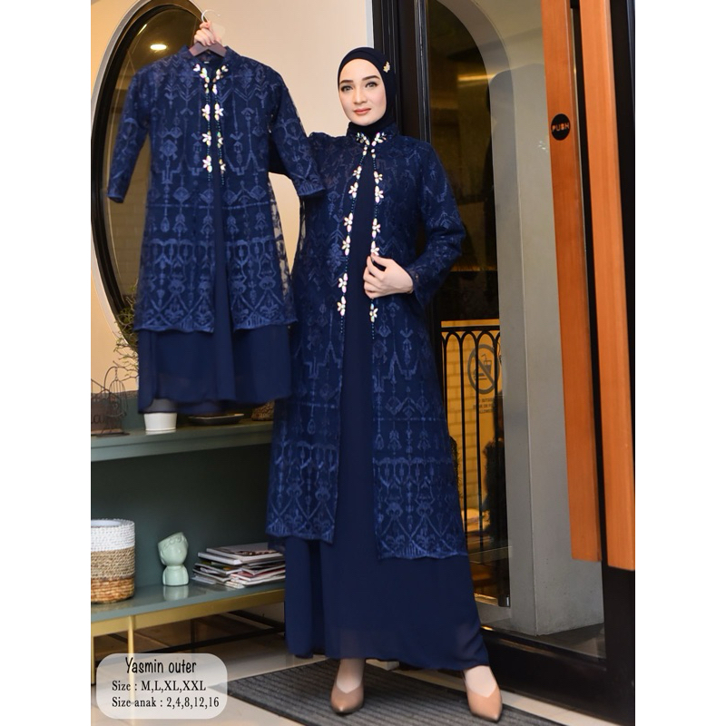 Jual Gamis Yasmin Outher Lepas Pasang / Gamis Busui Friendly / Gamis ...