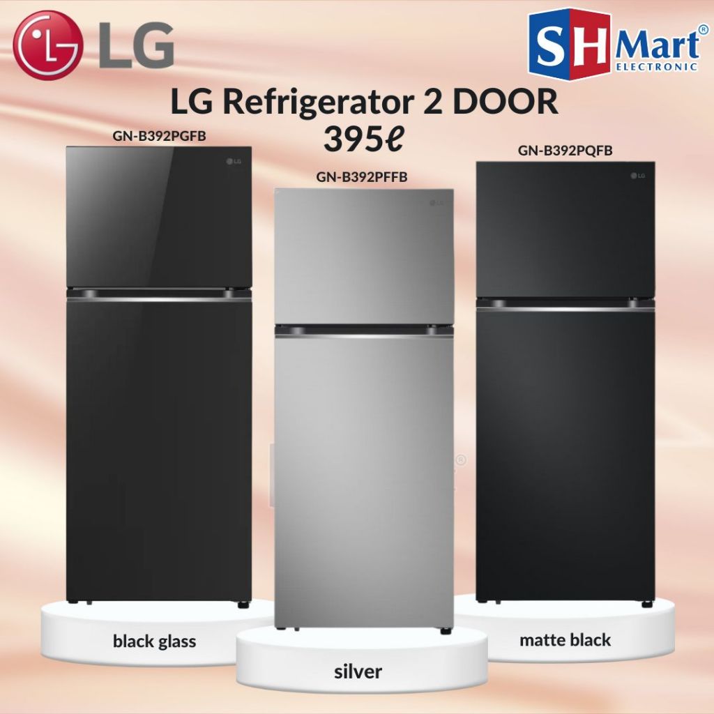 Jual KULKAS 2 PINTU LG 395 LITER GN-B392PFFB / GN-B392PGFB / GN ...