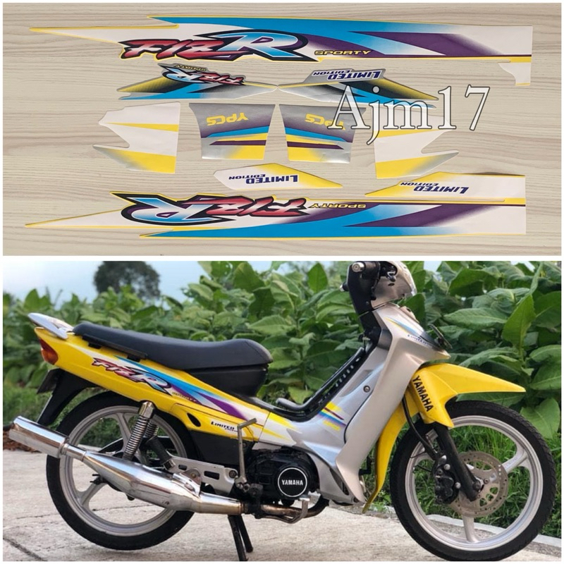 Jual STIKER STRIPING F1ZR LIMITED EDITION KUNING SILVER | Shopee Indonesia