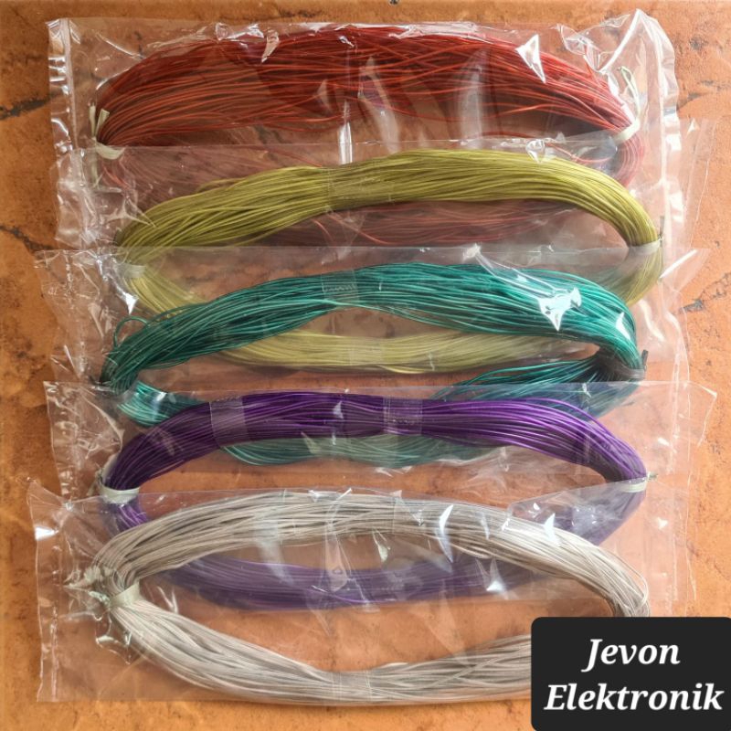 Jual Kabel Serabut Kecil 1x7 1 Roll 40 meter Layangan Warna Merah ...