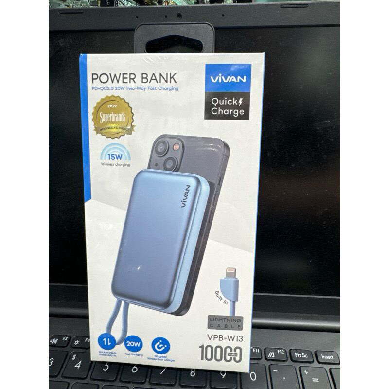 Jual POWER BANK VIVAN VPB-W13 WIRELESS MAGSAFE MAGNETIC CHARGING PD+QC ...