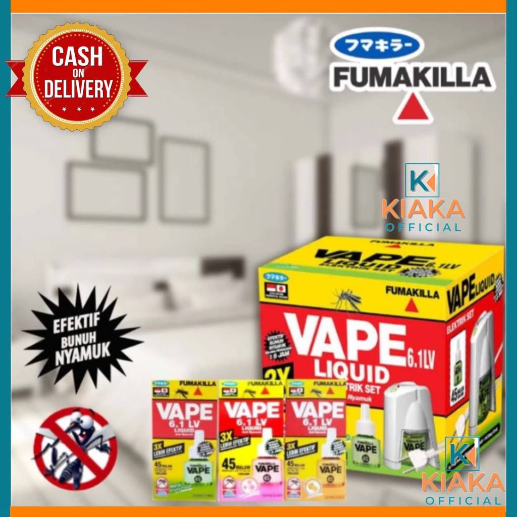 Jual FUMAKILLA Alat Elektrik Liquid SET Alat Plus Reffil 45Malam Obat ...