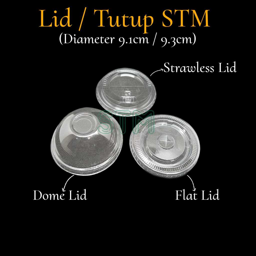 Jual Dome Lid/Tutup Cembung/Datar/Flat lid/Strawless Sippy Lid PET ...