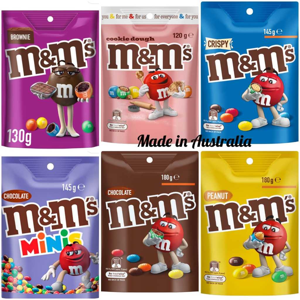 Jual M&M Milk Peanut Cripsy Minis Chocolate Share Pack/M&M Australia ...